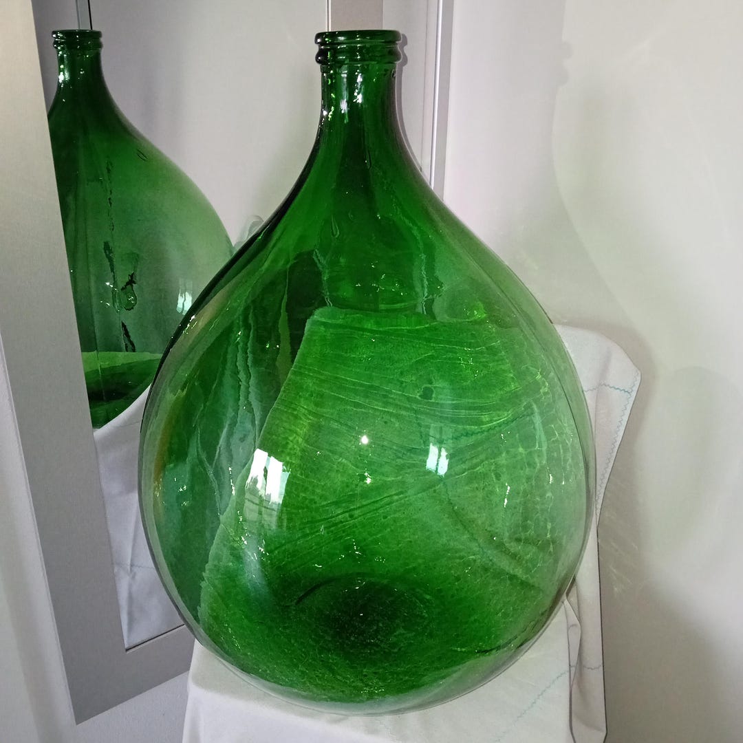 Demijohn Stunning Large Vintage Green Demijohn 54 Litres. Italian ...