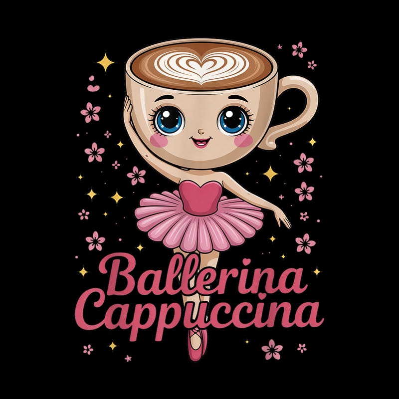 Cappuccino Ballerina Wall Art - Etsy