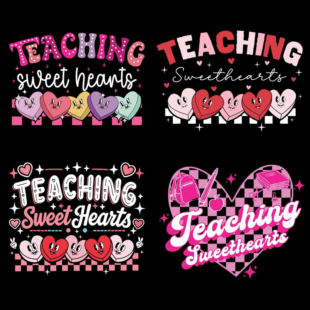 Teacher Png - Teaching Sweet Hearts PNG | Cute Valentine’s Day Teacher ...