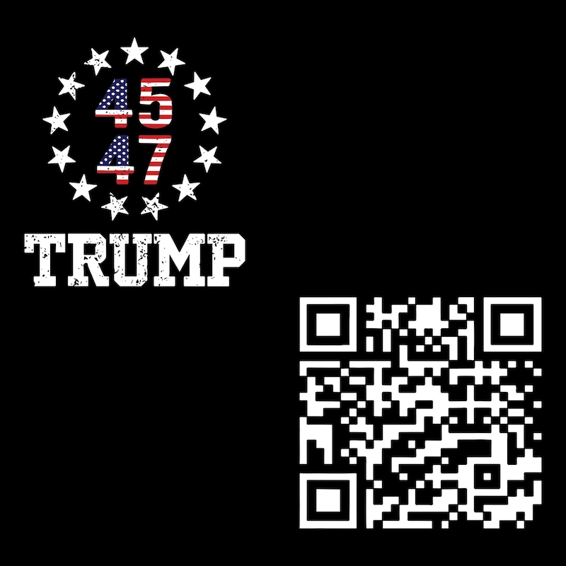 Trump Qr Code Tee - Etsy