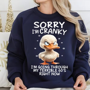 Funny Duck T-shirt Design - Cranky Senior Humor PNG - Grumpy Duck ...