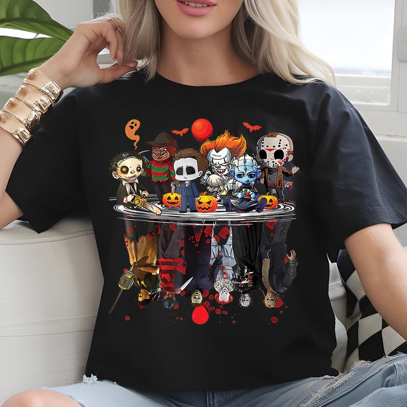 Chibi Horror Movie Characters PNG: Halloween Clipart (digital Download ...