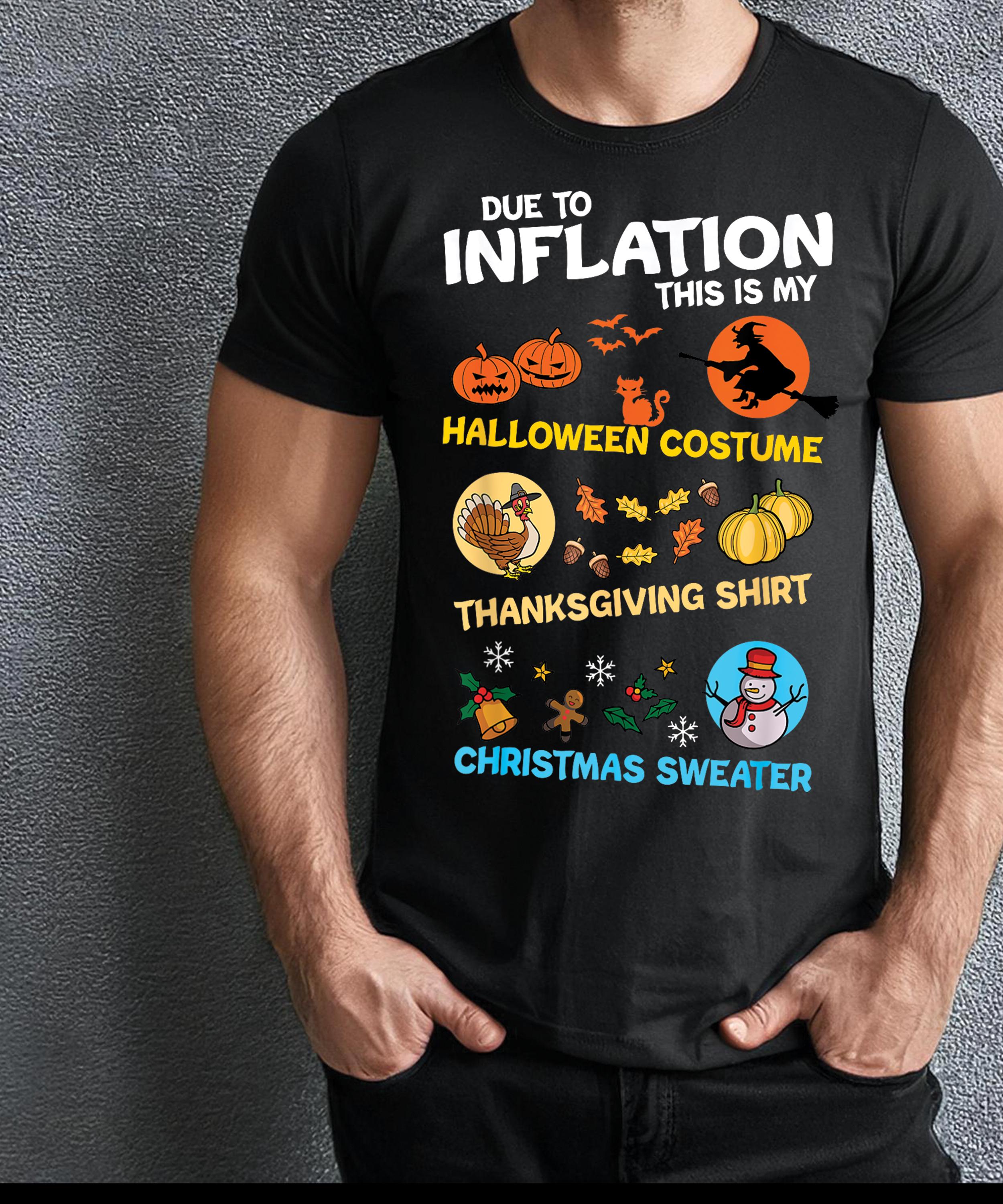 Inflation Holiday PNG Funny Halloween Thanksgiving Christmas Clipart ...