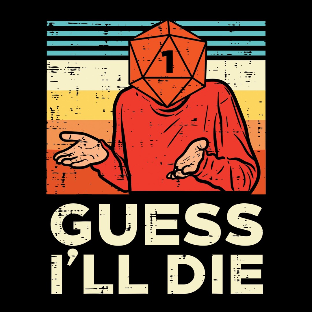 Critical Fail D20 PNG – Funny Gamer Graphic, Tabletop RPG (instant ...