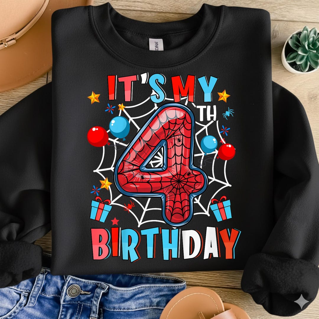 4th Birthday Spider Web PNG, Hero Clipart (digital Download) - Etsy