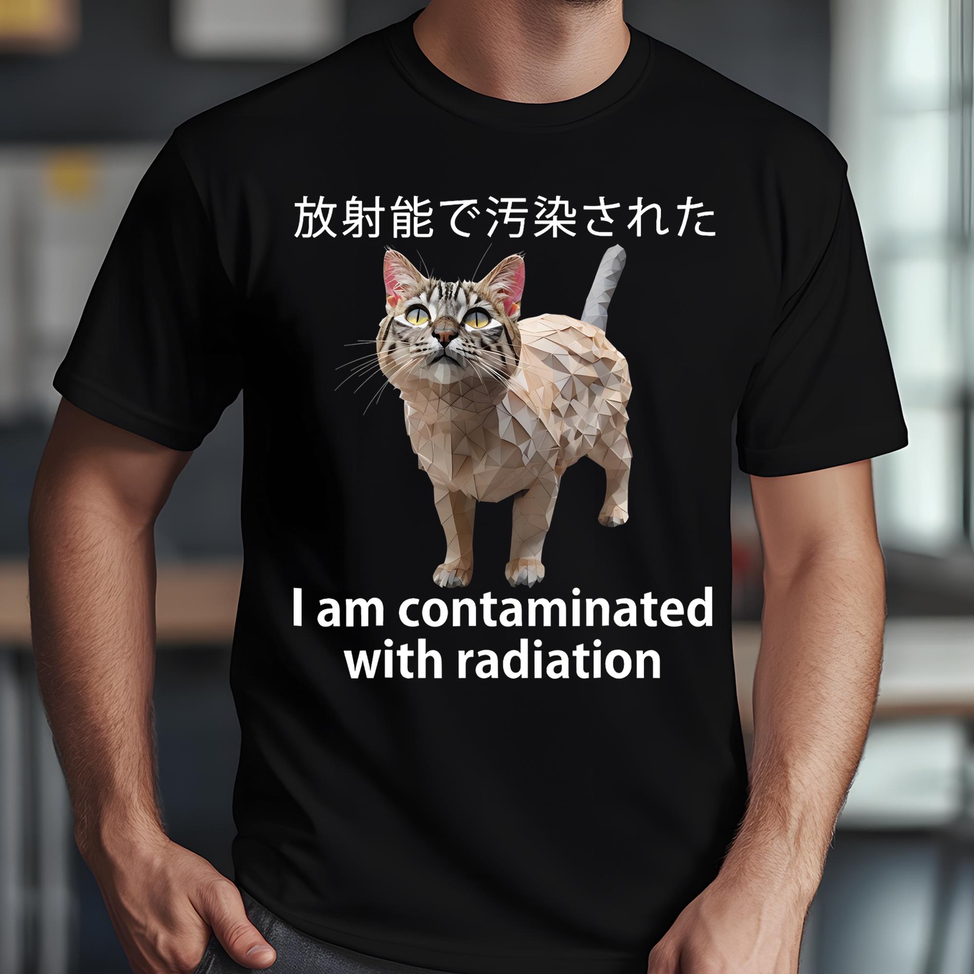 Contaminated Cat Radiation Meme Design Low-poly Radiation Cat Meme ...