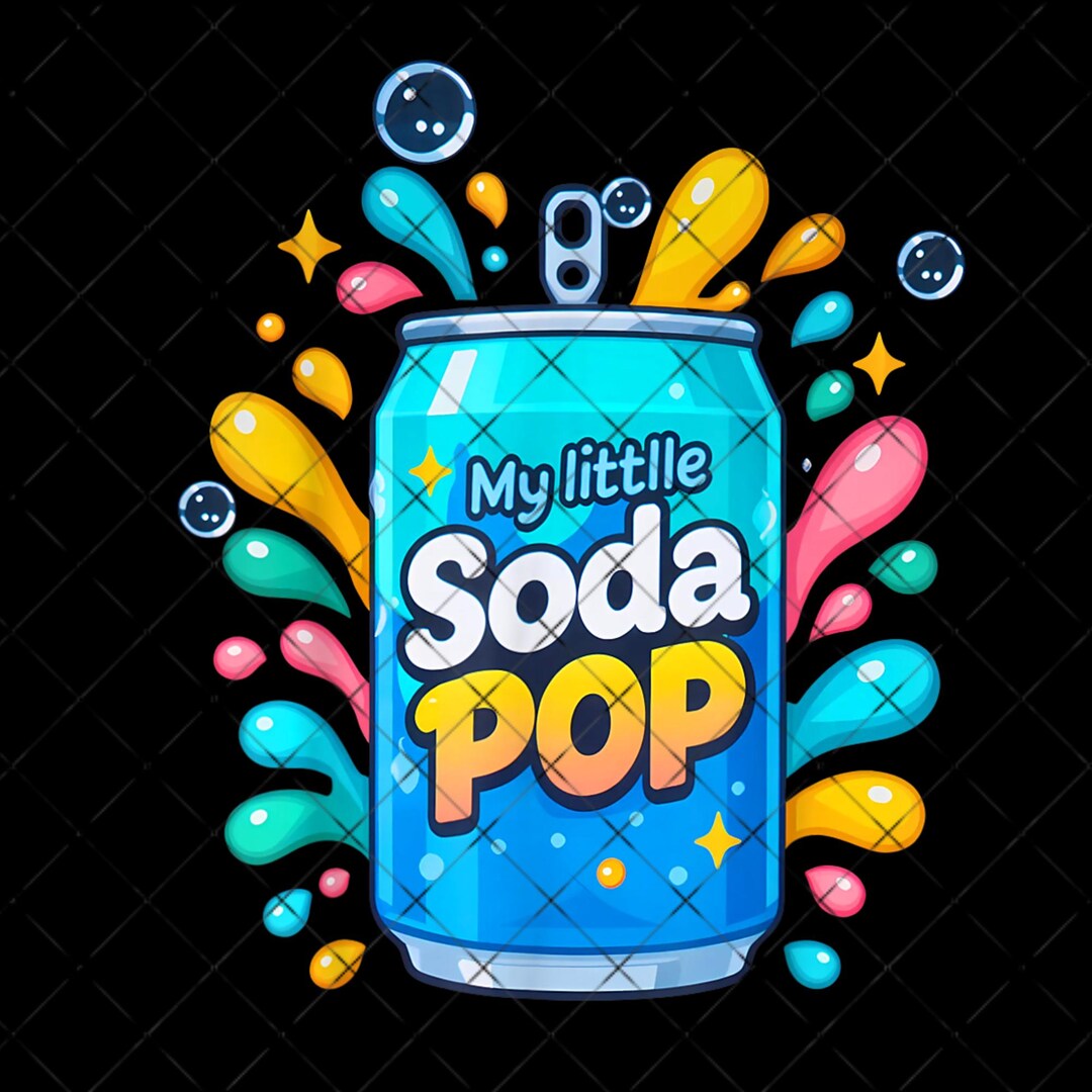 My Little Soda Pop PNG | Cute Colorful Kawaii Soda Can Clipart | Fizzy ...