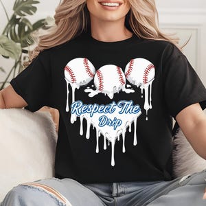 Drippy Baseball PNG: Respect the Drip, Sports Sublimation (digital ...