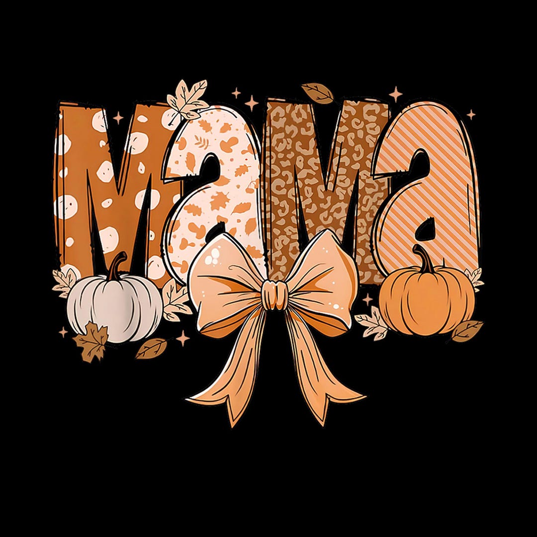 Fall MAMA PNG Clipart | Trendy Leopard Print Pumpkin Design | Autumn ...