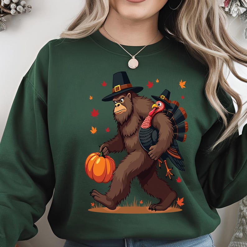 Funny Thanksgiving Bigfoot Pilgrim PNG (digital Download) - Etsy