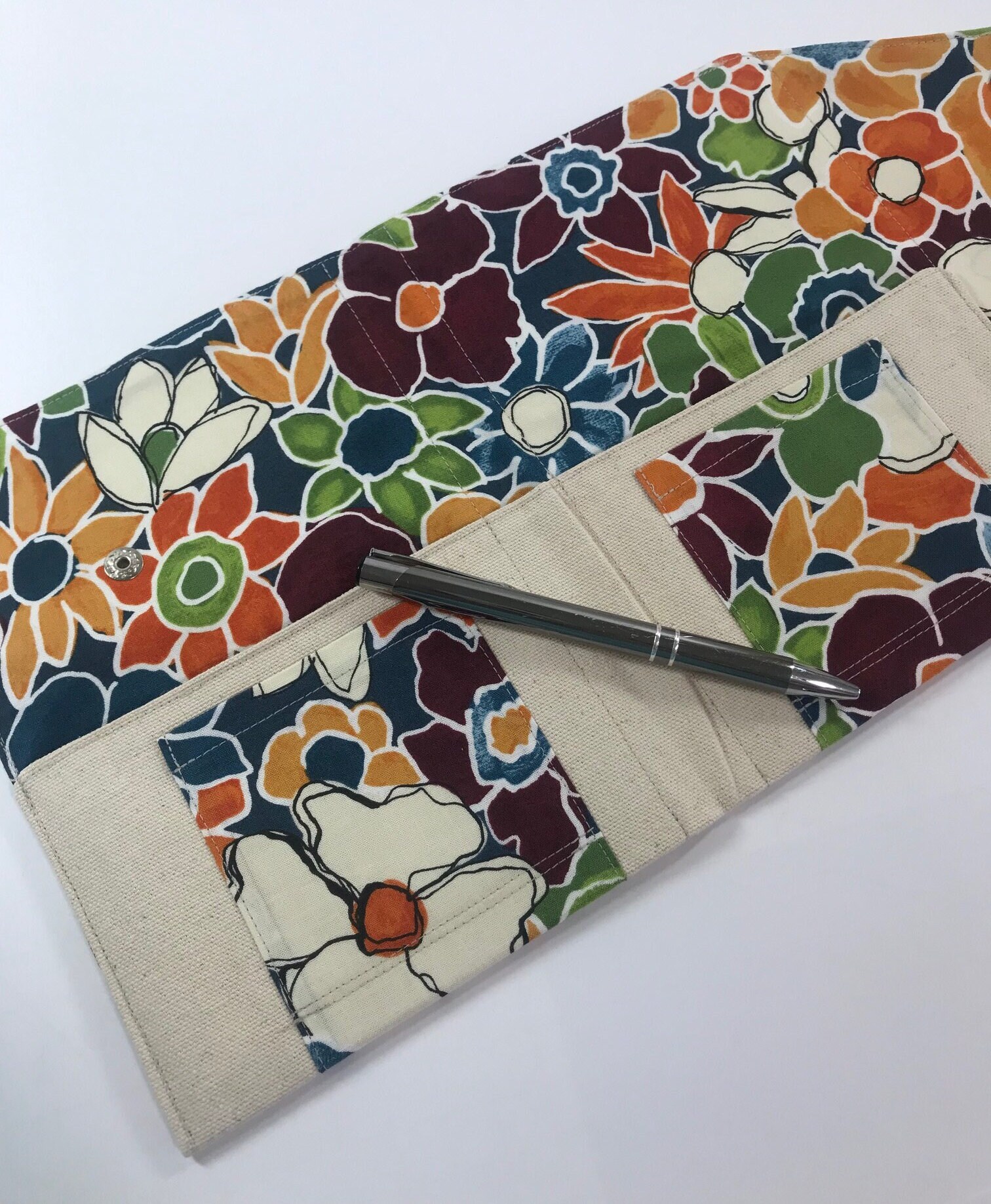 Canvas Folded Letter Keeper, by Marilyn, Pouch, Wallet, Purse, Writing ...