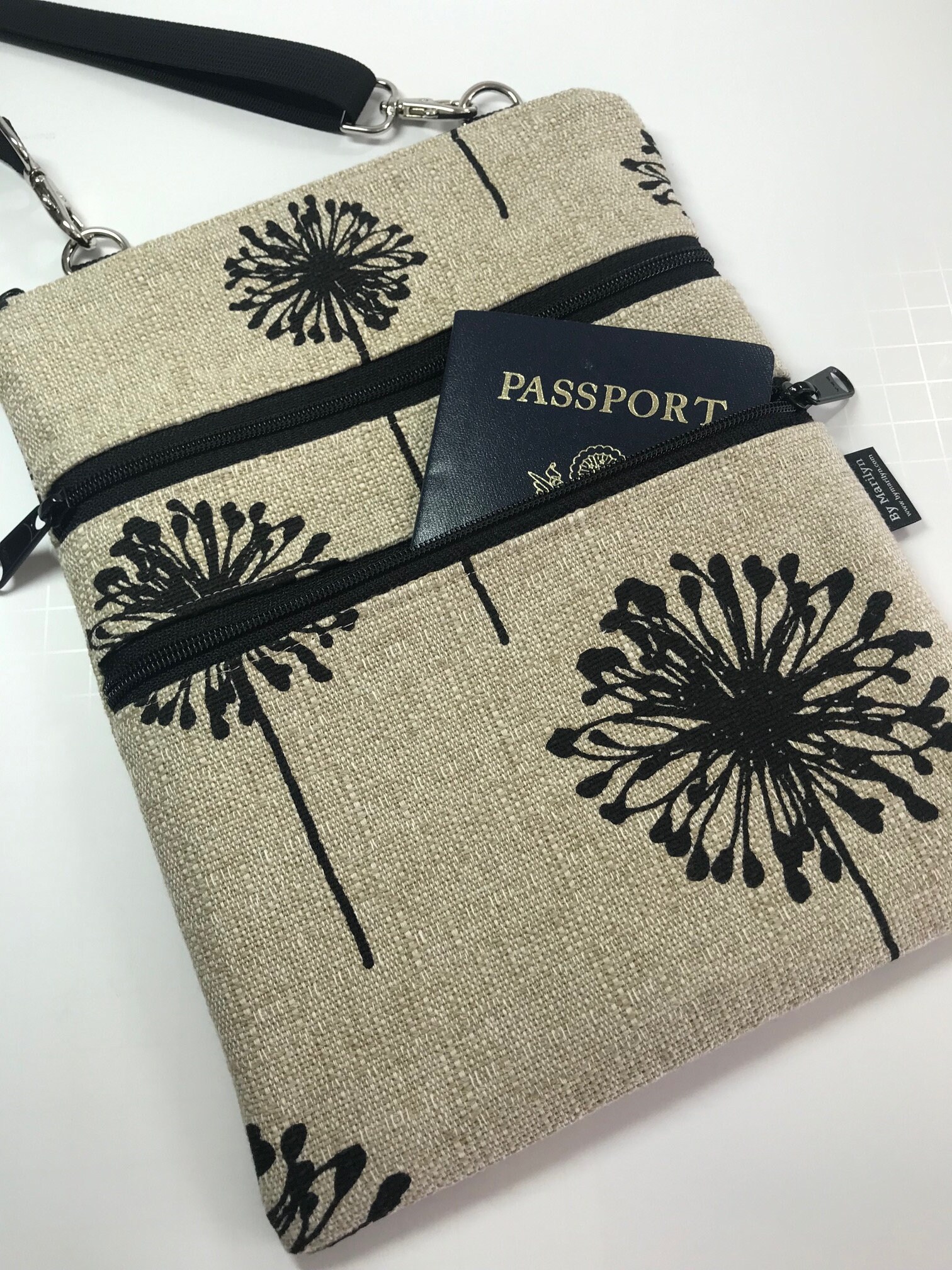 Jenny Cross Body, 3 Zipper Bag, by Marilyn, Purse, Handbag, Messenger ...
