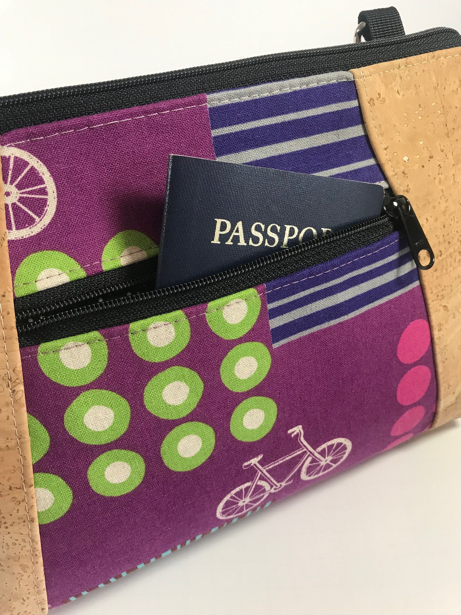 Sunshine Crossbody Bag, Marilyn, Bike, Purse, Cork, Organizer, Travel ...