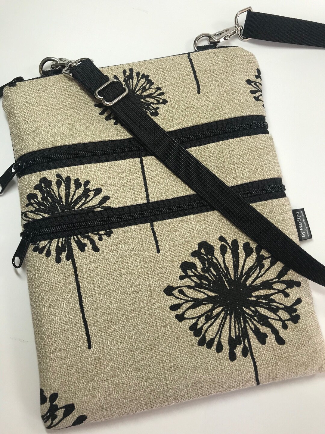 Jenny Cross Body, 3 Zipper Bag, by Marilyn, Purse, Handbag, Messenger ...