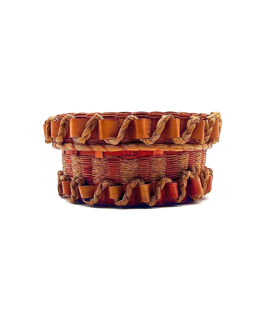 ARTFULLY Handcrafted 1940/50s PENOBSCOT/WABANAKI Splint Black Ash ...