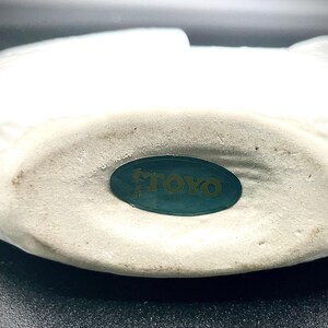 Mid Mod TOYO DOUBLE IKEBANA Textured Crescent Vase Crafted in Japan W/sticker - Etsy