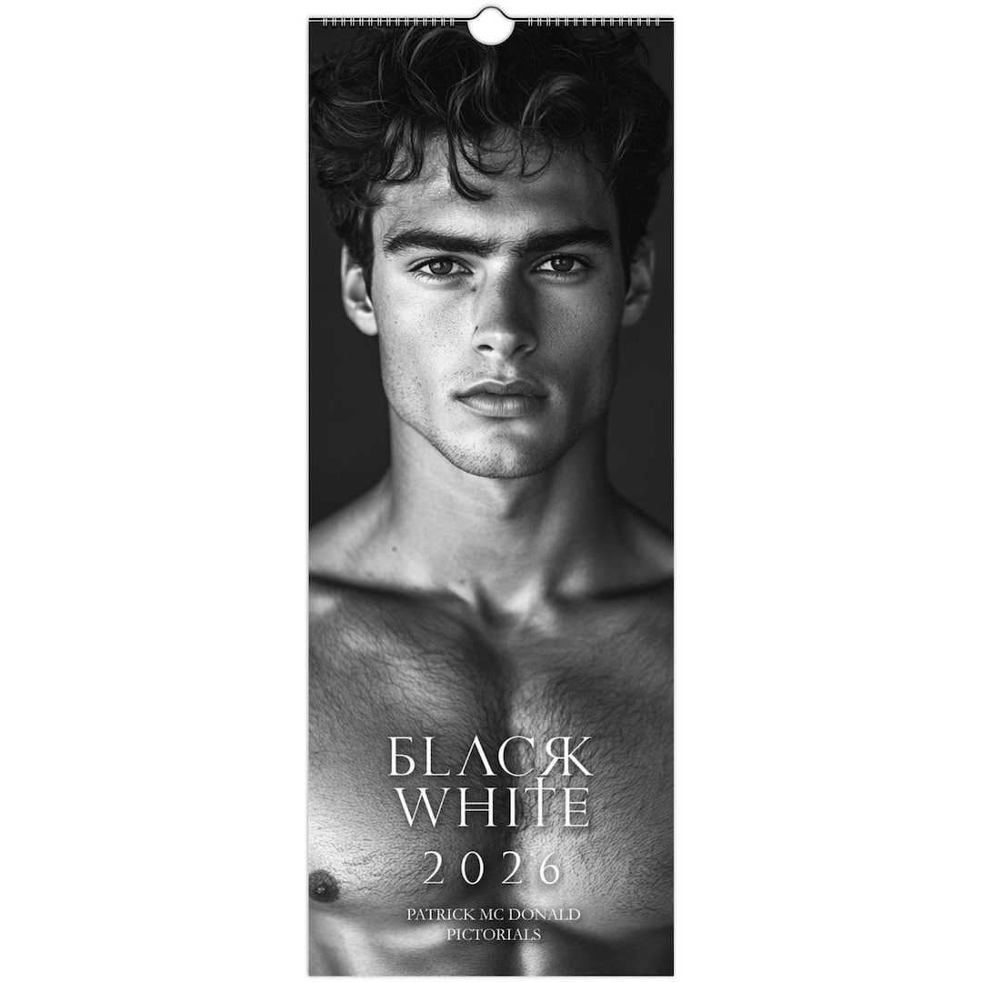 Wall Calendars 2026 (EU & Rest of World) - Black-and-white Male ...