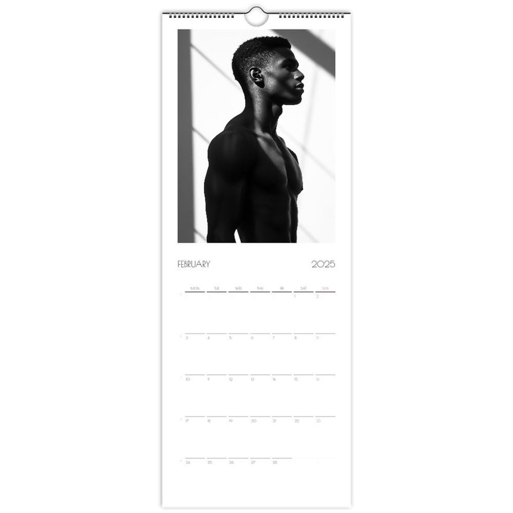 Wall Calendars 2025 (EU & Rest of World) - Black-and-white Male ...
