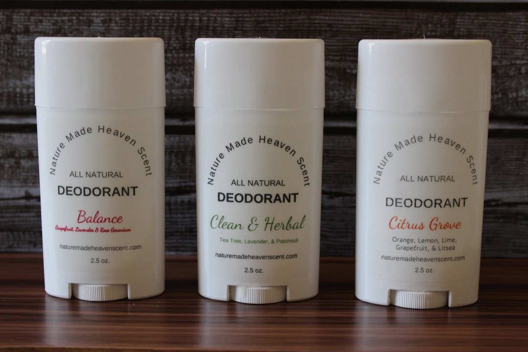 Deodorant 2.5oz All Natural, Vegan, No Aluminum, No Baking Soda. 6 ...