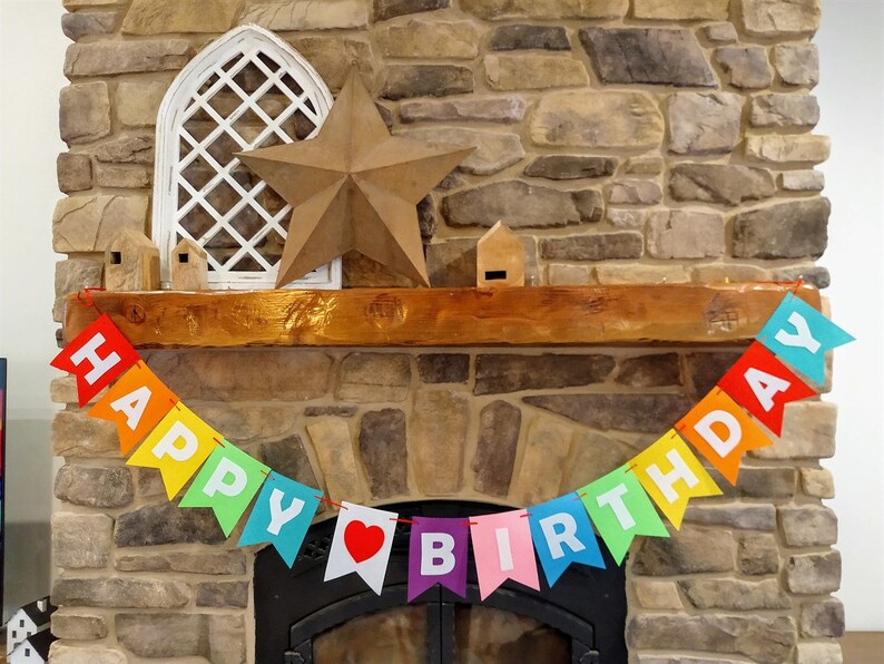 Felt HAPPY BIRTHDAY Banner Reusable 12 STYLES | Etsy