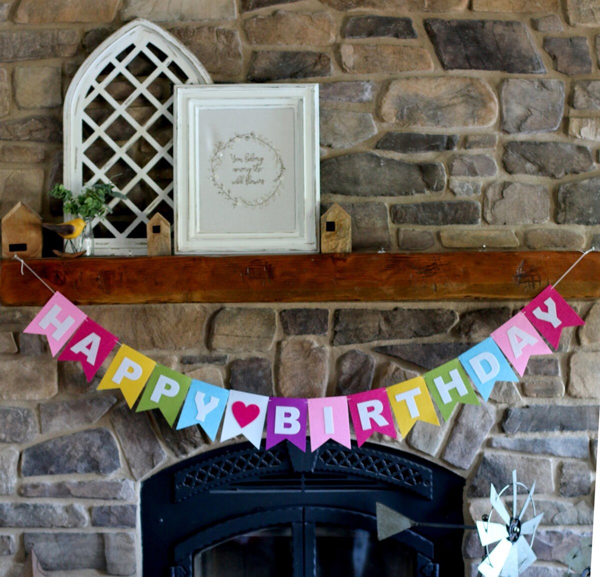 Felt HAPPY BIRTHDAY Banner Reusable 12 STYLES | Etsy