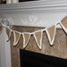 Rustic Burlap & Lace Banner, Bunting, Garland, Flags. Wedding ...