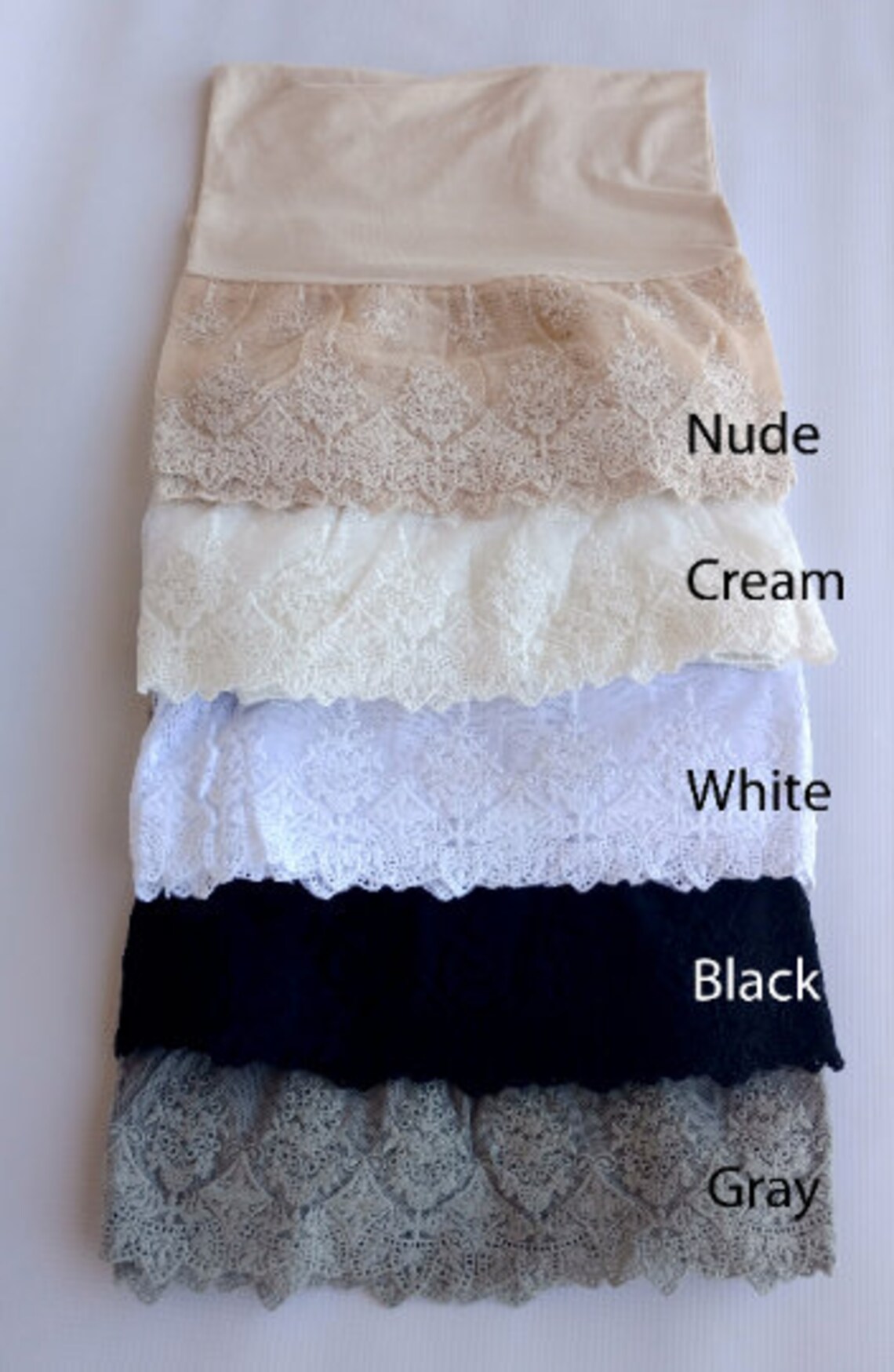 H5- HALF SLIP Lace Slip Extender, *STYLE 5* Sizes S-4XL, 3 Colors - Etsy