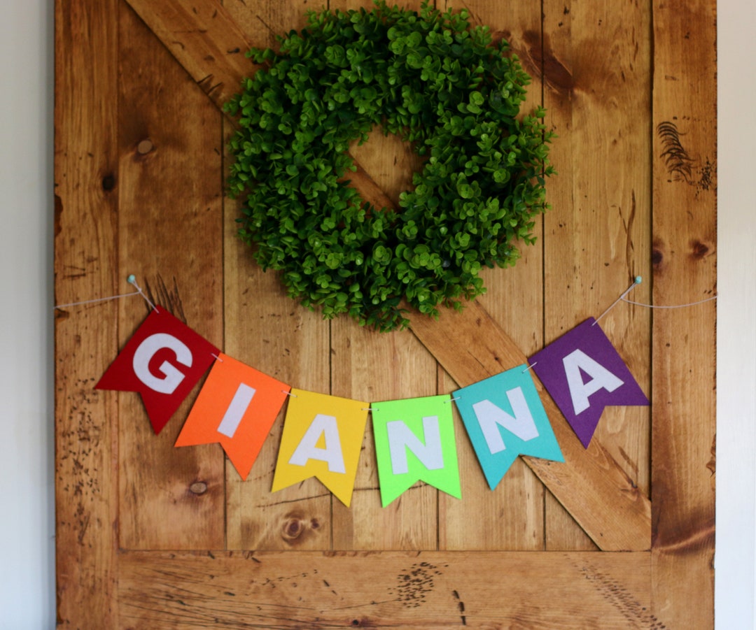 Custom Name or Word Banner - Etsy