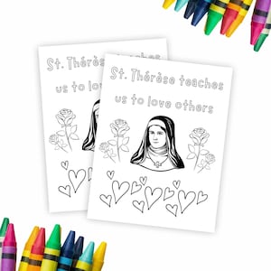 st therese lisieux coloring pages