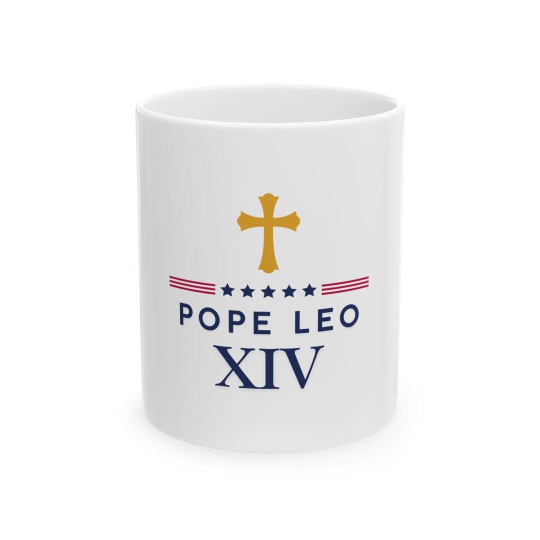 Pope Leo XIV Mug | Catholic Father's Day Gift | Pope Leo Mug | Pope Leo ...