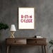 Boston College Typography Heart Print | Boston College Art | Boston ...