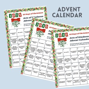 Catholic Acts of Kindness Advent Calendar for Kids | 25 Days of Faith ...