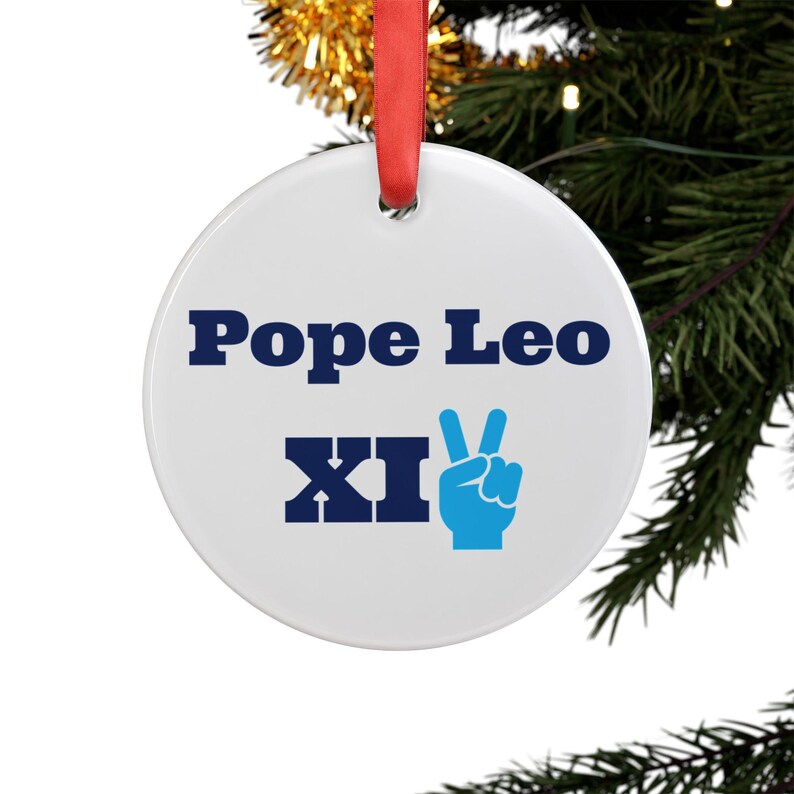Pope Leo XIV Ornament | Villanova Pope Ornament | Villanova Pope | Pope ...