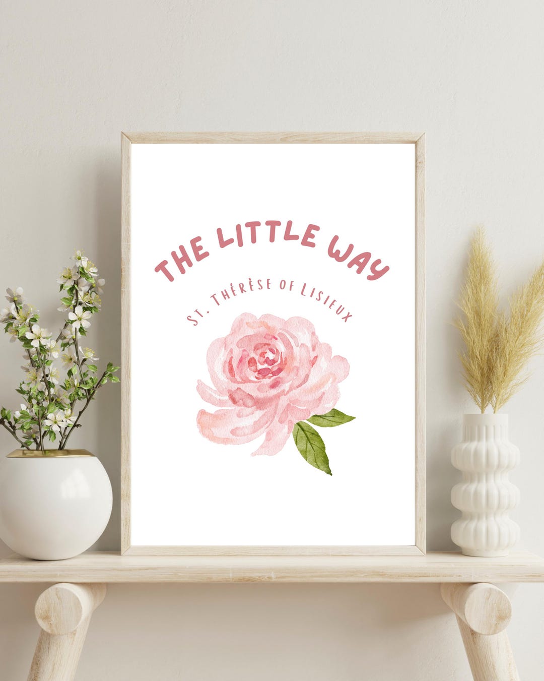 St. Thérèse of Lisieux “the Little Way”nursery Print | Catholic Nursery ...