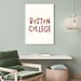 Boston College Typography Heart Print | Boston College Art | Boston ...