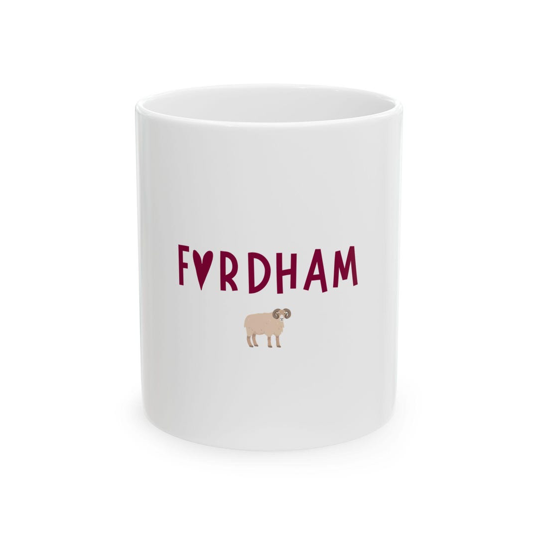 Fordham Mug | Cute Fordham Mug | Fordham Rams | Fordham Grad Gift ...