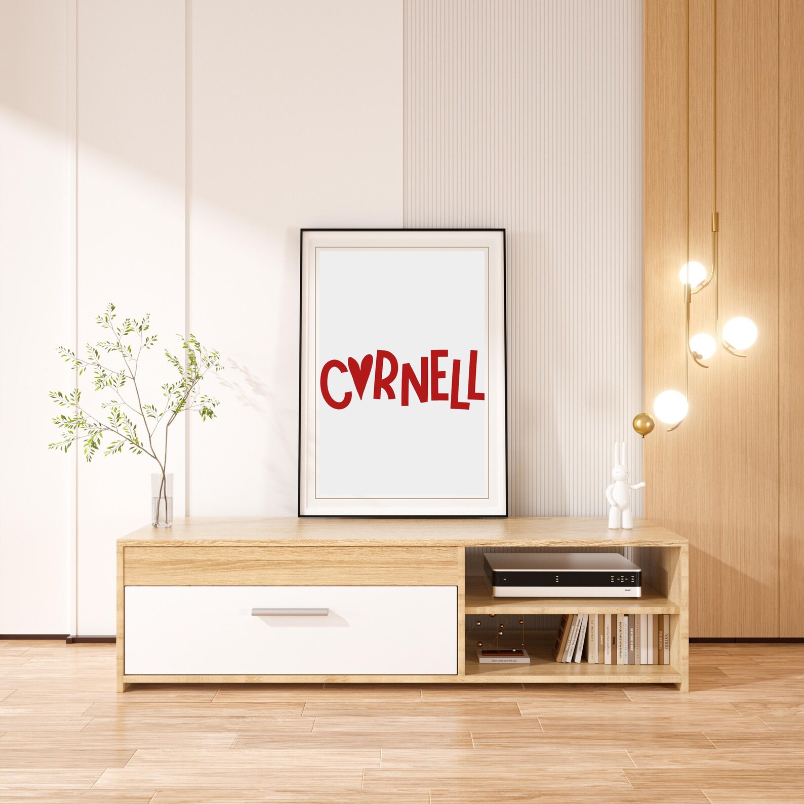 Cornell University Wall Art | Red Heart Cornell Typography Print ...