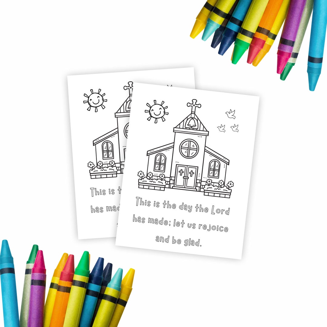 Printable Catholic Church Coloring Page for Kids and Adults – Joyful ...