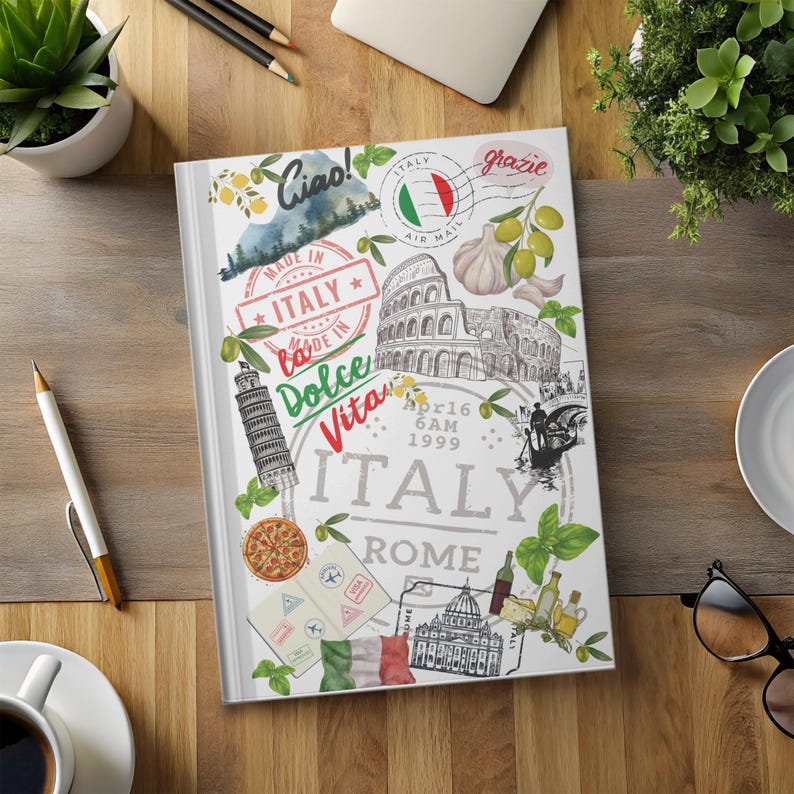 Italy Travel Journal: Vintage Rome Vacation Diary - Etsy
