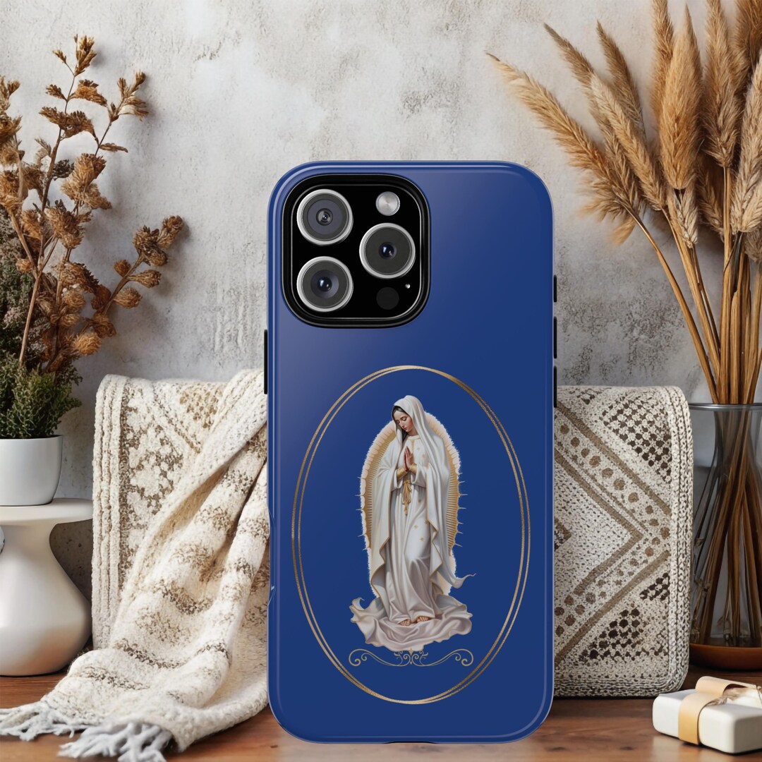 Our Lady of Guadalupe Inspired Catholic Phone Case, Minimalist Marian ...
