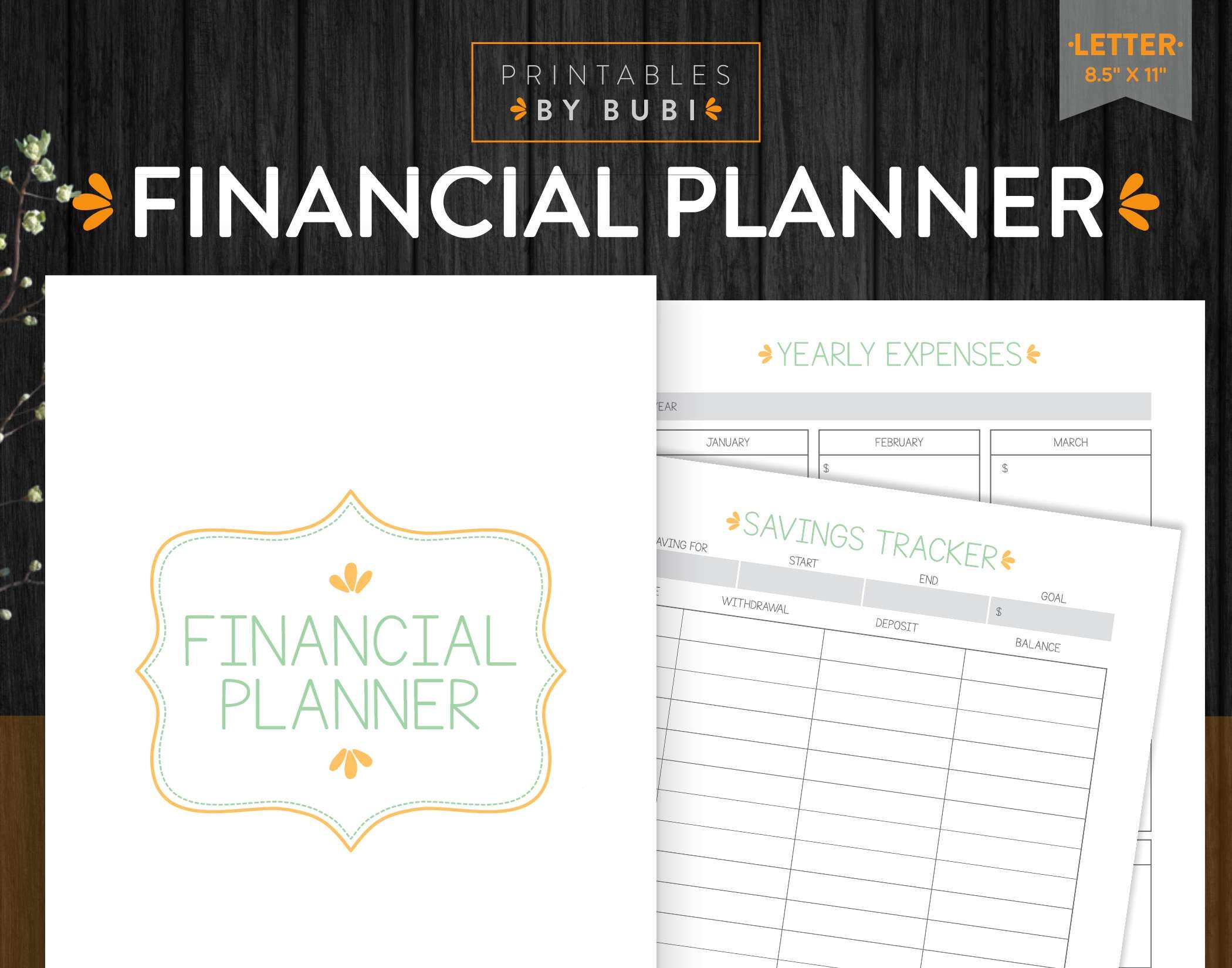 Finance Printable Planner Budget Planner Monthly Budget - Etsy