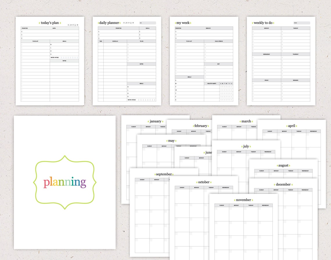 Home Management Household Binder Ultimate Life Planner - Etsy