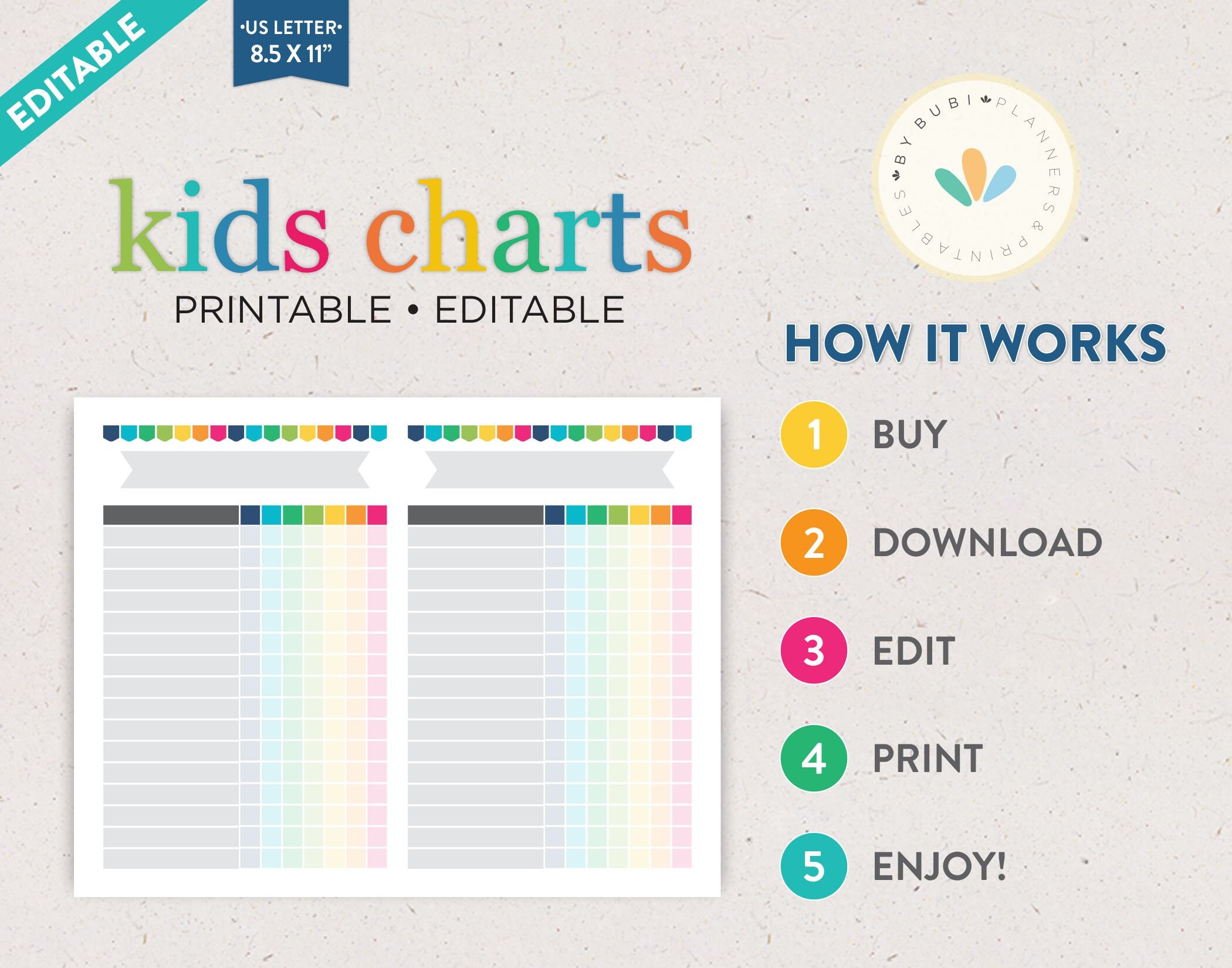 Chart for 2 kids Job Chart Kids Chore Chart Chore Chart | Etsy