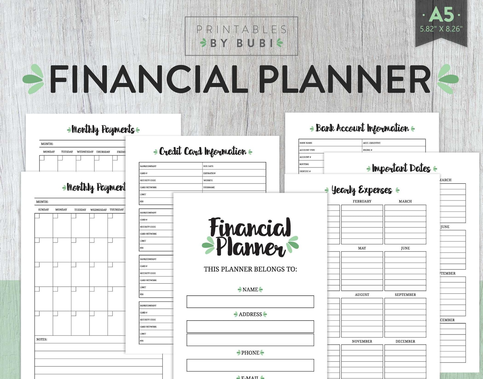Budget Planner Finance Planner Binder, Budget Binder, Finance Printable ...