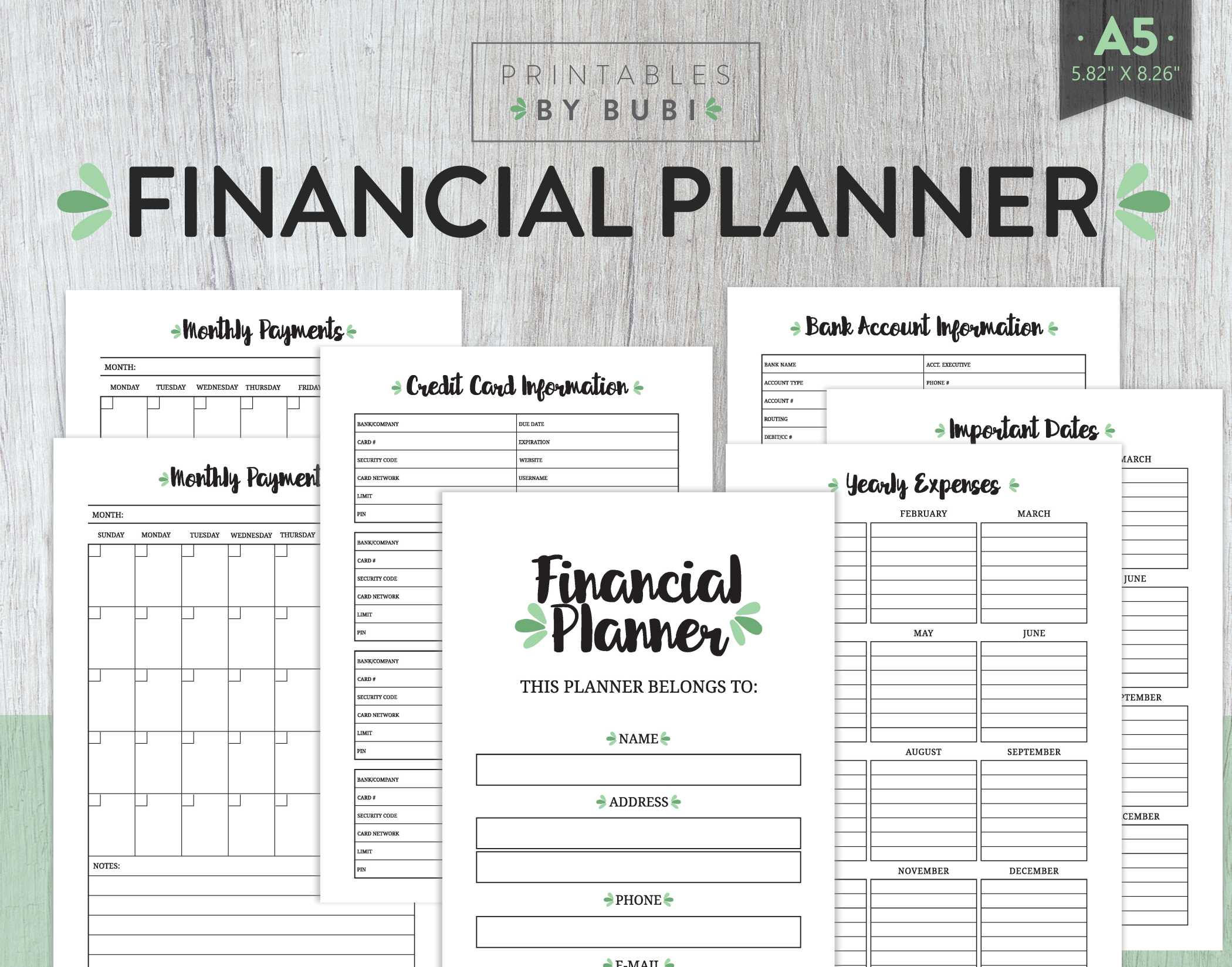 Budget Planner Finance Planner Binder, Budget Binder, Finance Printable ...