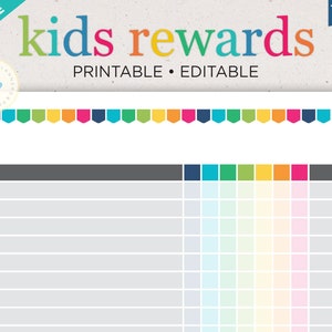 Kids Chore Chart, Reward Chart for Kids, Printable Chores, Chores Chart ...