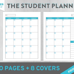 Study Planner, Student Planner, College Planner, Academic Planner ...