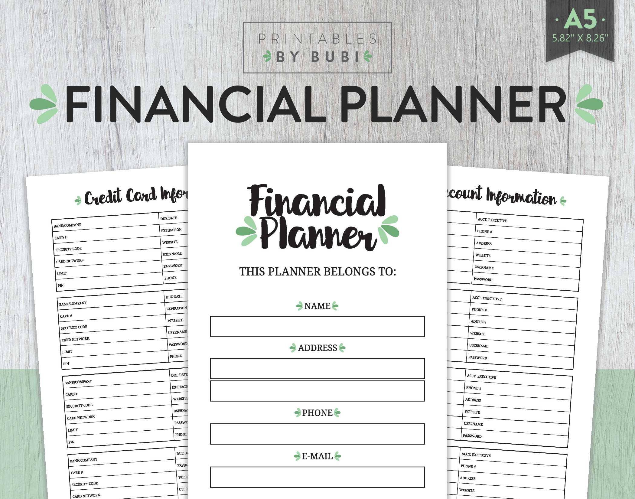 Budget Planner Finance Planner Binder, Budget Binder, Finance Printable ...