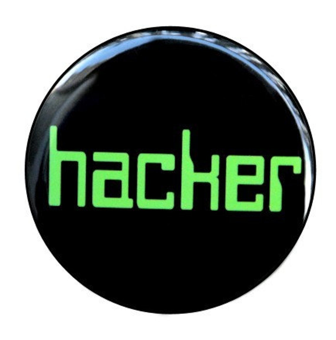 Hacker Pinback Button Badge 1 1/2 Inch Flatback Magnet or | Etsy