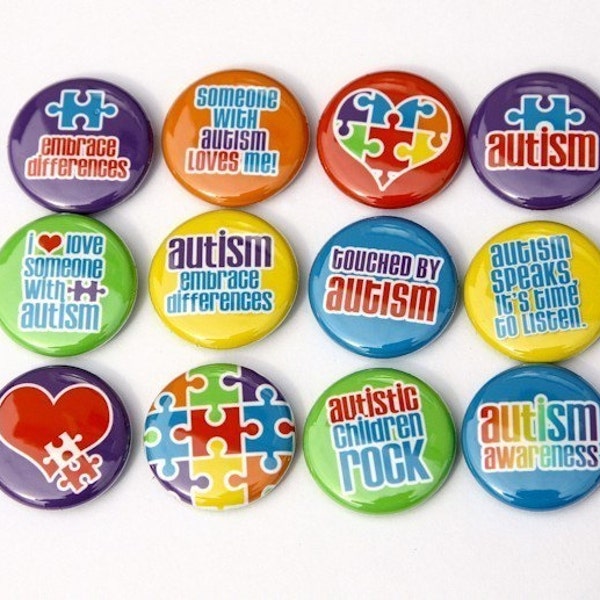 Autism Awareness Buttons - Etsy